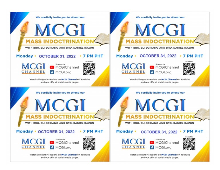 MCGI Leaflets | PDF