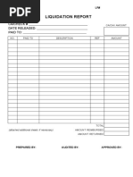 Liquidation Form | PDF