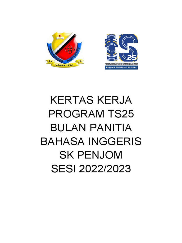 Kertas Kerja TS25 Bulan Bi 2022 2023 | PDF