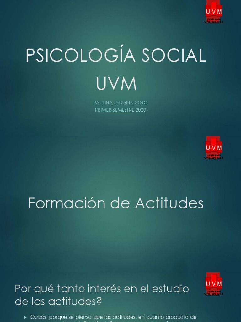 05 PS - Actitudes, Formación | PDF | Cognición | Science
