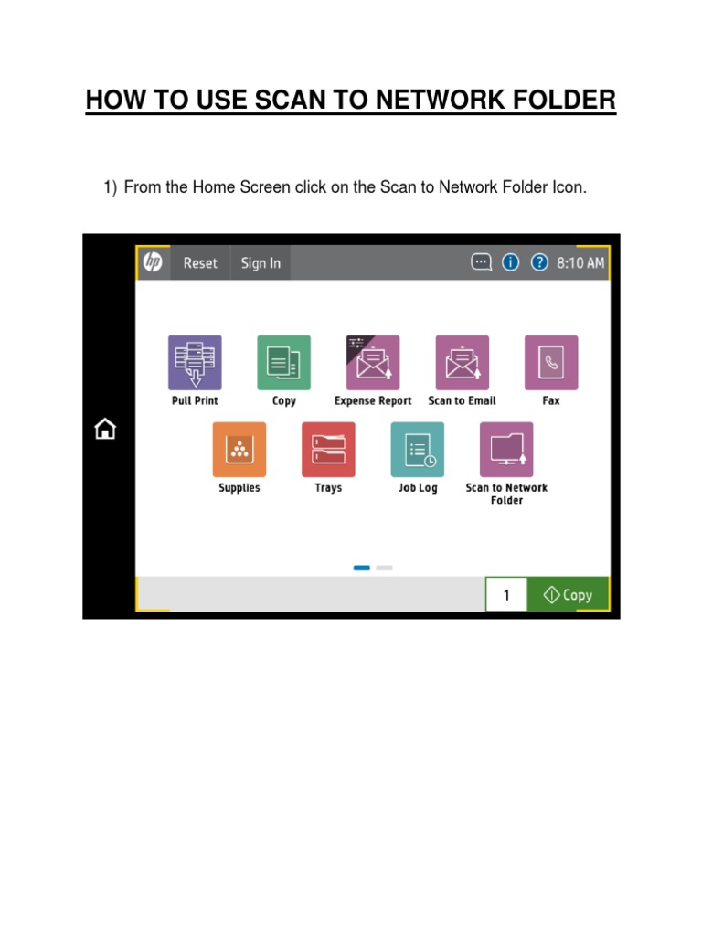 HOW_TO_USE_SCAN_TO_NETWORK_FOLDER_(002) | PDF