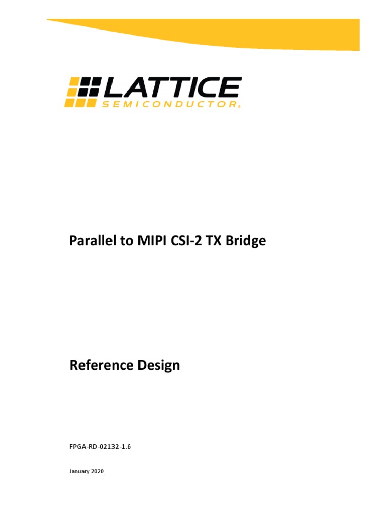 FPGA RD 02132 1 6 Parallel To MIPI CSI 2 TX Bridge | PDF | Network Packet | Parameter (Computer ...
