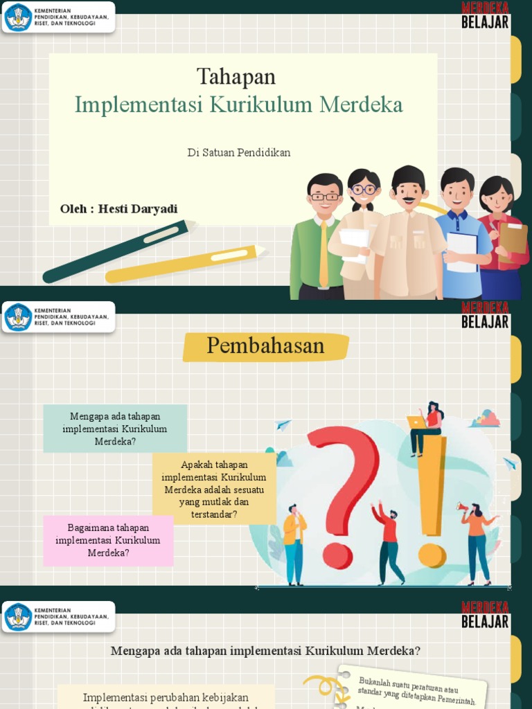 1. Tahapan Implementasi Kurikulum Merdeka | PDF