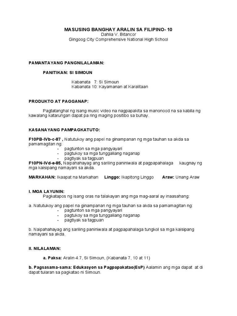 Aralin 4.7 - Si Simoun | PDF