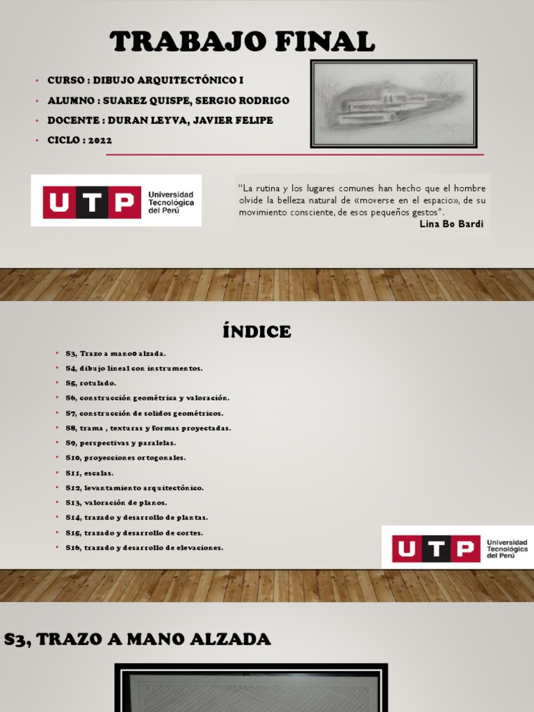 Trabajo Final Dibujo Arquitectonico-1 | PDF
