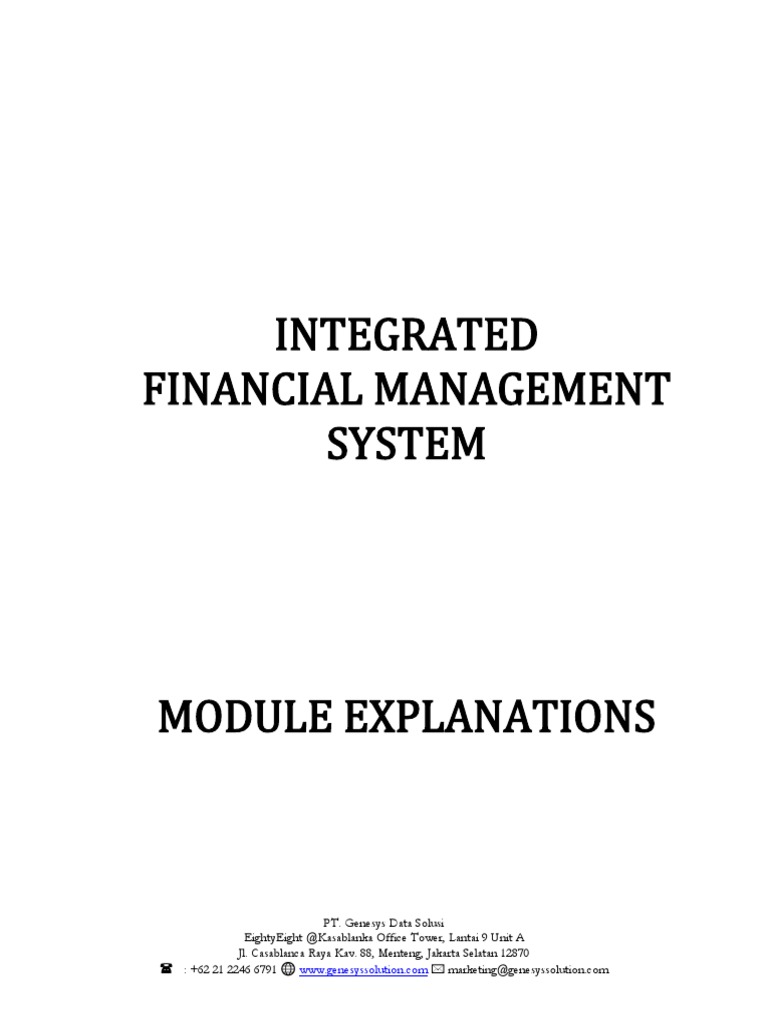 System Explanation - Financial Management | PDF | Bisnis | Pengelolaan ...