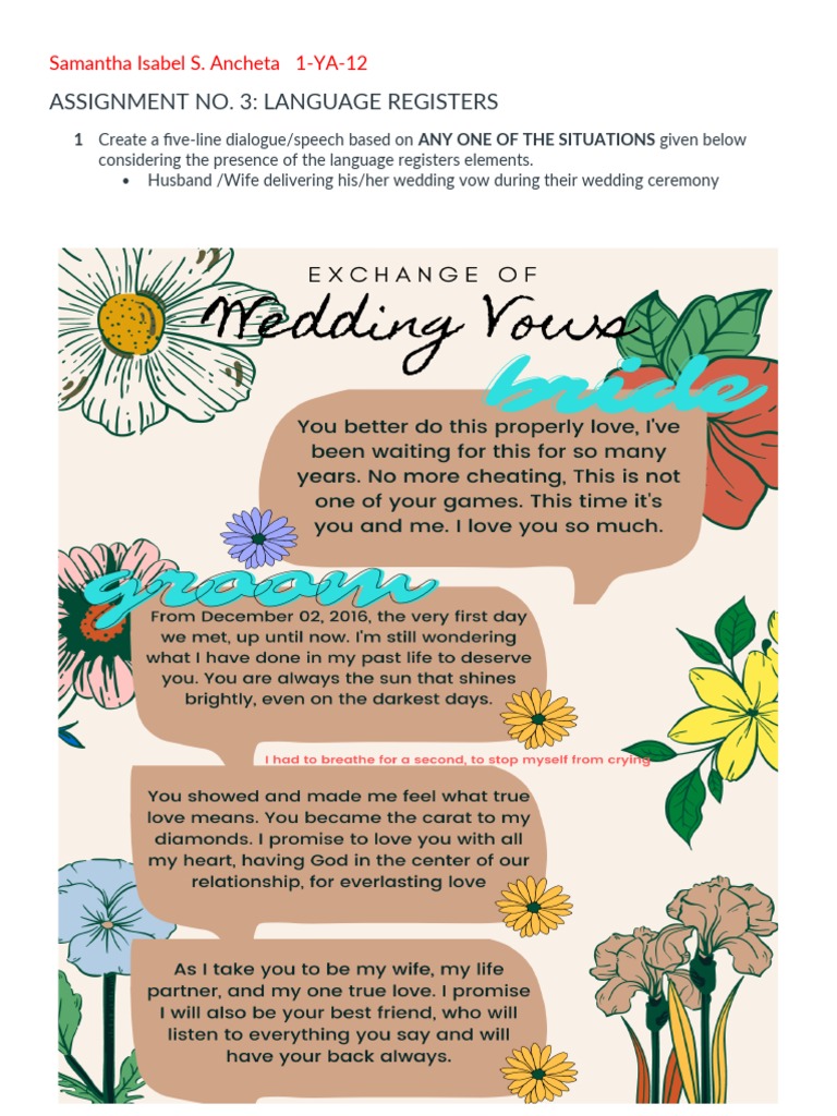 Language Register Activity | PDF