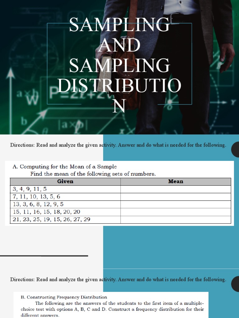 LESSON 3.5-Sampling and Sampling Distribution | PDF