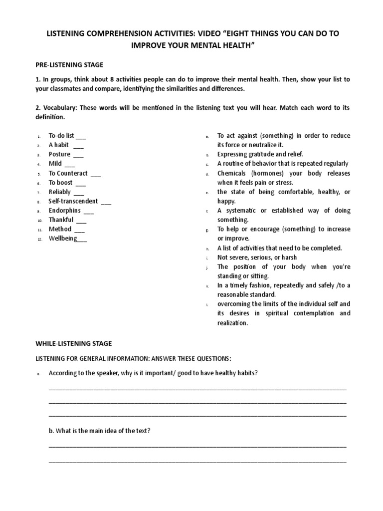 Listening Comprehension Activities - Video 8 Things You Can Do To ...