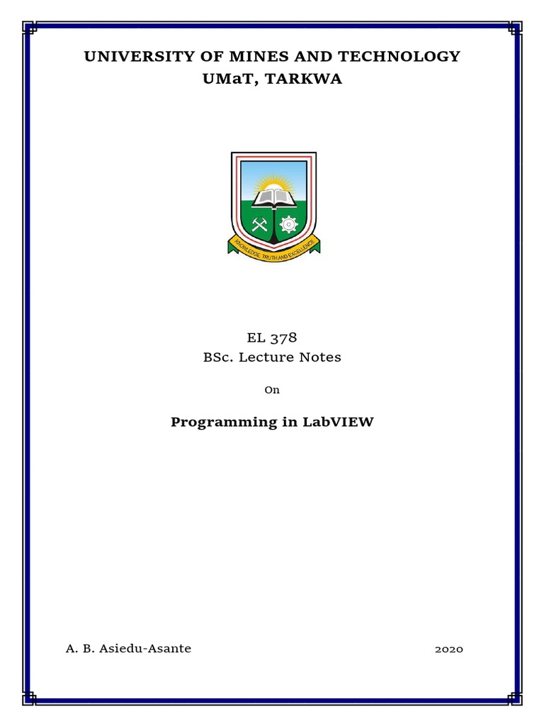 Programming LabView Lecture Notes | PDF