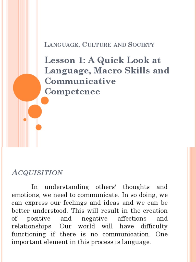 Language Culture and Society | PDF | Communication | Thought