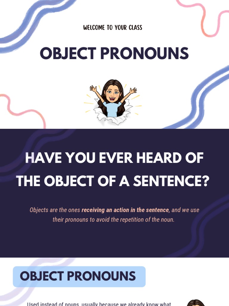 Object Pronouns. | PDF | Grammatical Gender | Pronoun