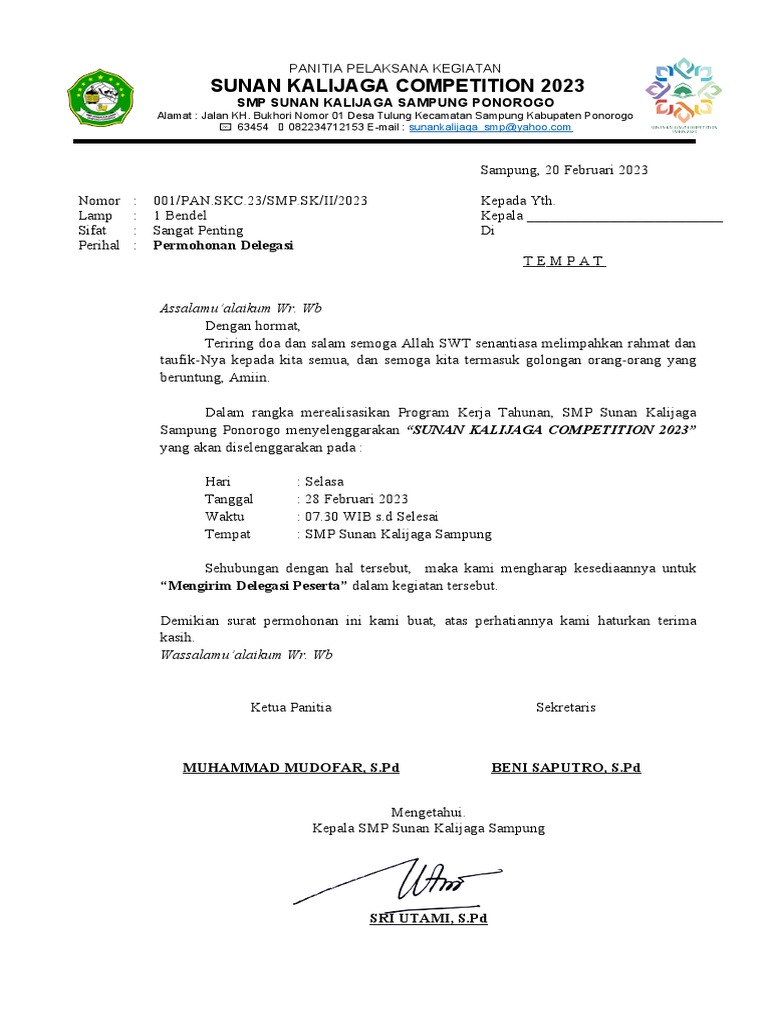 Juklak Dan Juknis SKJ Competition 2023 | PDF