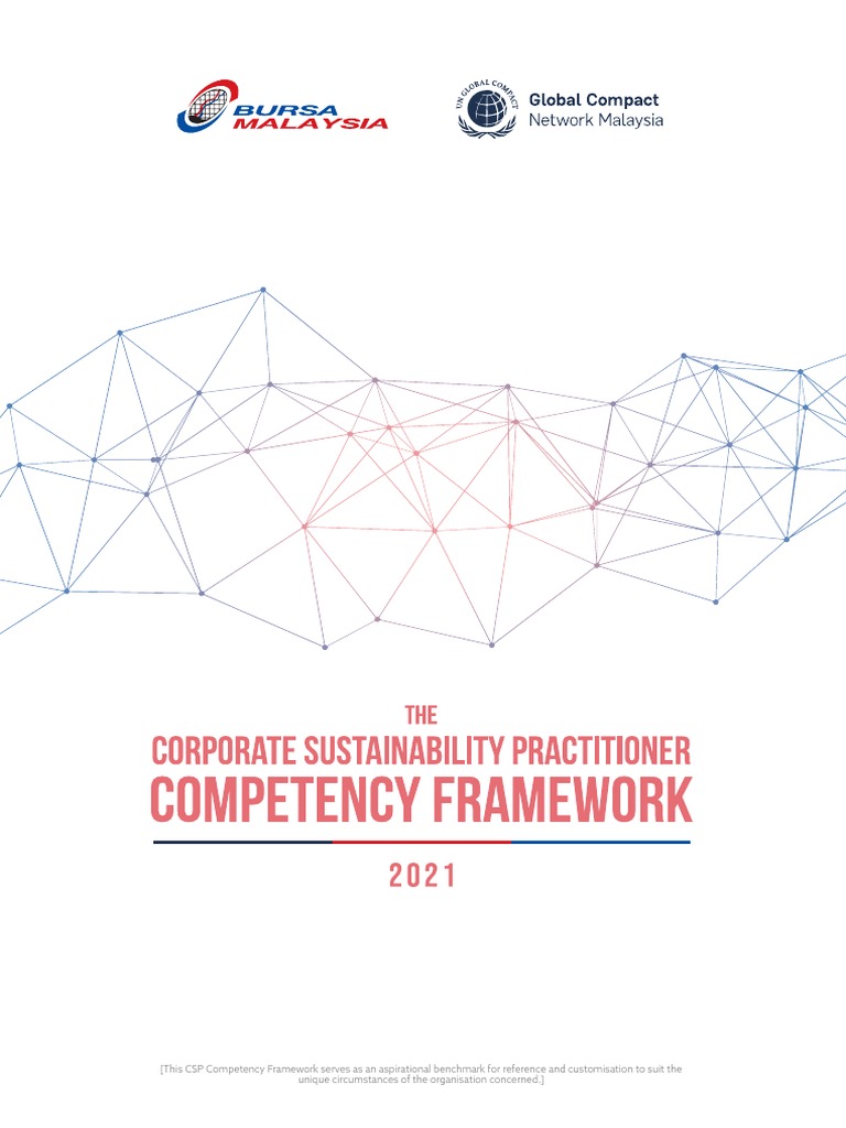 Corporate Sustainability Practitioner Competency Framework 2 | PDF