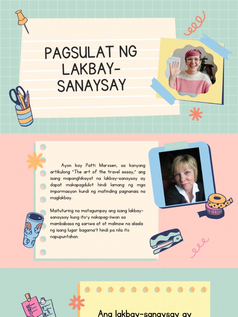 LAKBAY-SANAYSAY-PPT | PDF
