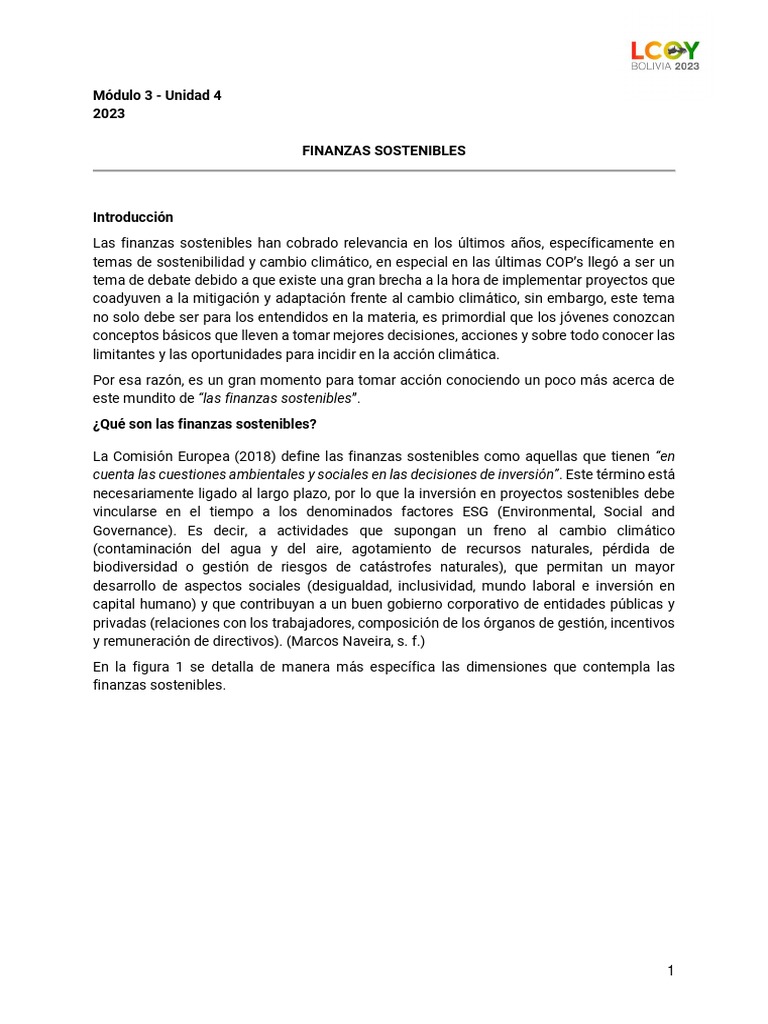 Finanzas Sostenibles | Descargar gratis PDF | Sustentabilidad | Economias