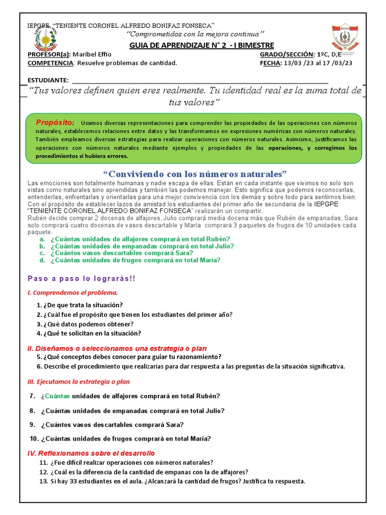 Guia 01 Numeros Naturales Pdf
