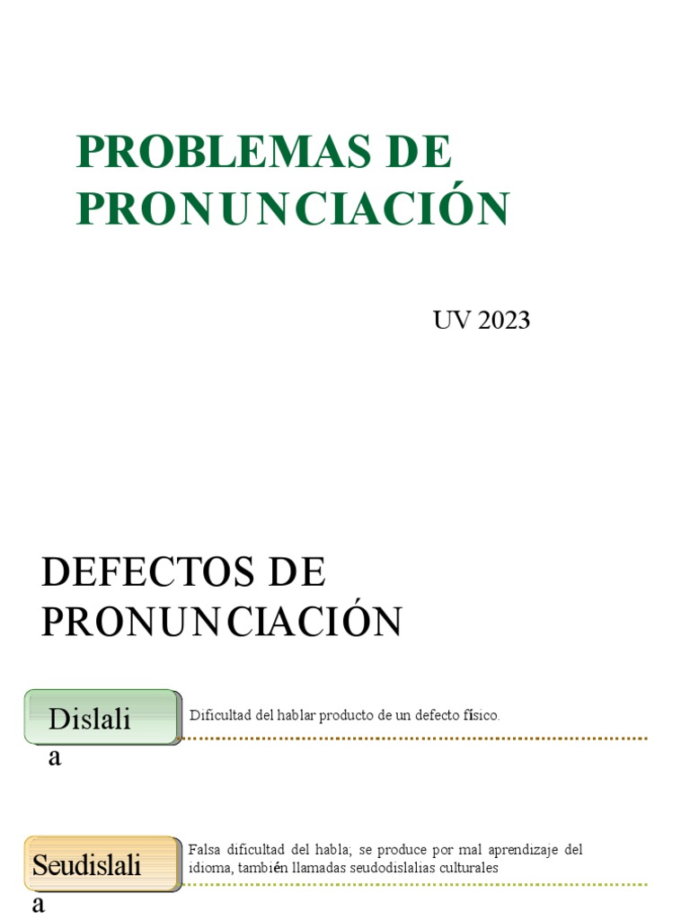 5 Problemasdepronunciación | PDF | Fonética | Sílaba