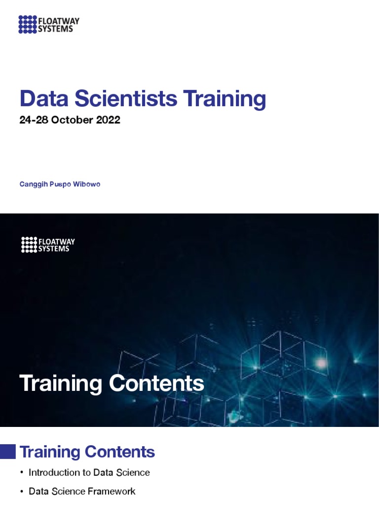 Data Science Training Overview | PDF | Data Mining | Analytics