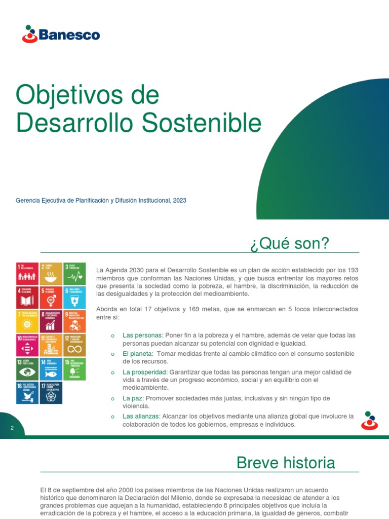 Objetivos de Desarrollo Sostenible | PDF | Sustentabilidad | Economias