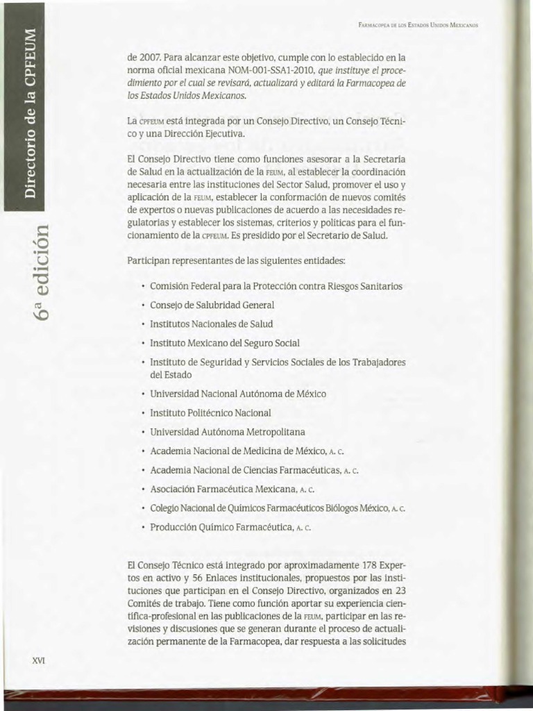 Suplemento Feum Sexta Ed. 3 | PDF | México | Farmacia
