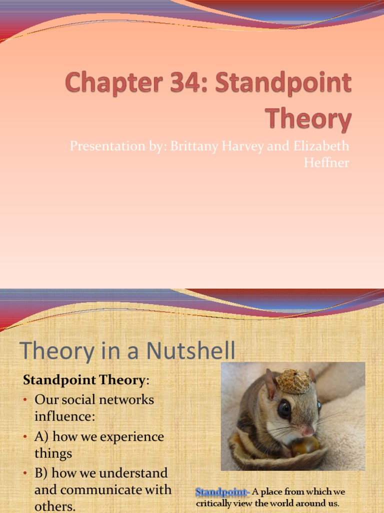 Chapter 34 Standpoint Theory Presentation Elizabeth Heffner | PDF | Feminism | Gender Studies
