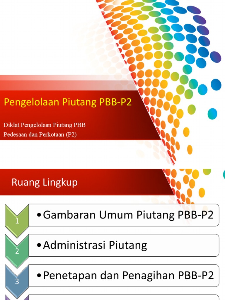 Pengelolaan Piutang PBB-P2 | PDF