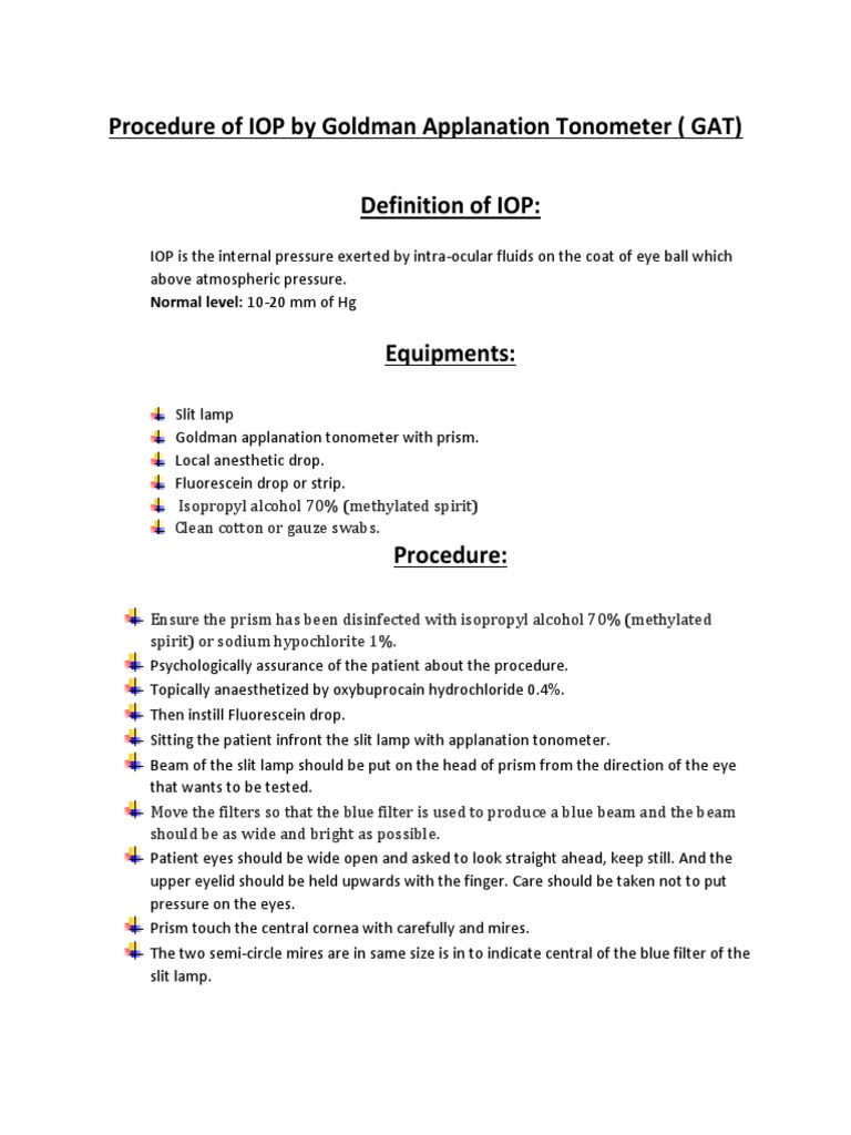 Procedure-of-Iop-By-Gat | PDF