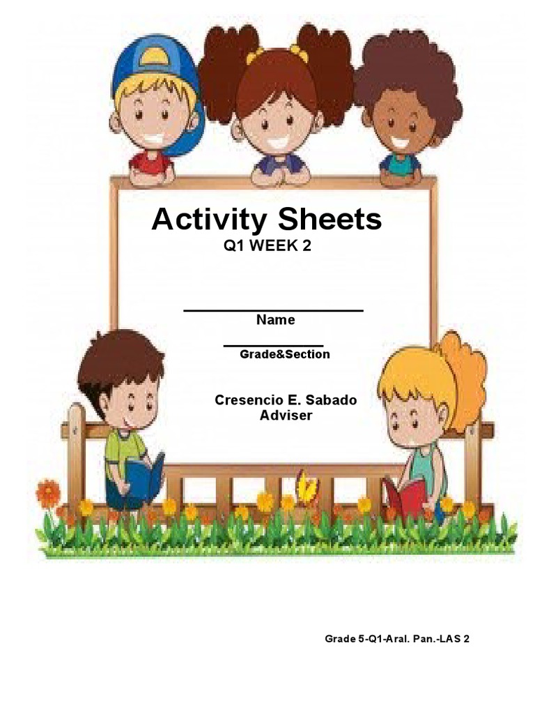 Activity Sheets WEEK 2 | PDF