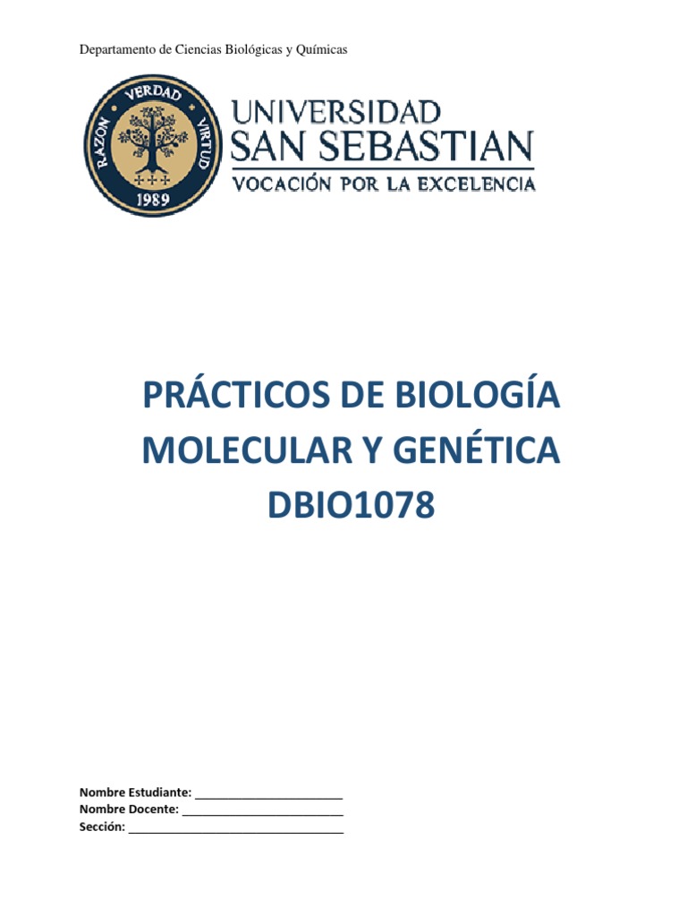 Guía Lab. Bio. | PDF | Blot (biología) | Clonación