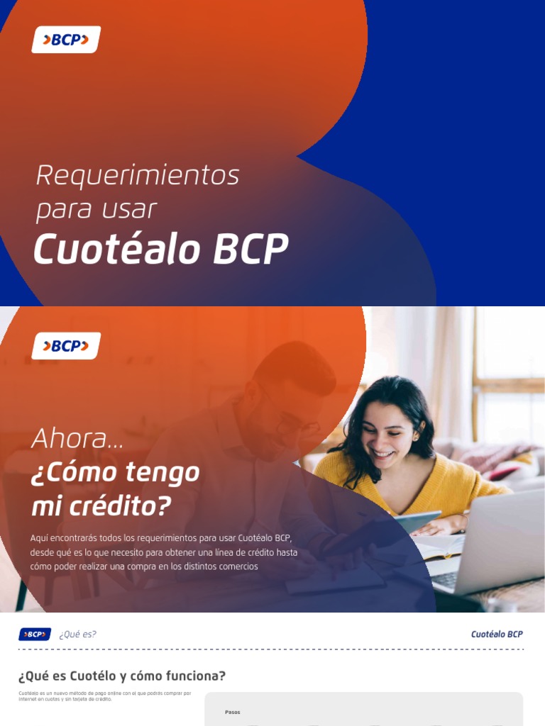 Manual de Uso - Cuotealo BCP - Compressed | PDF | Tarjeta de crédito | Industrias de servicio
