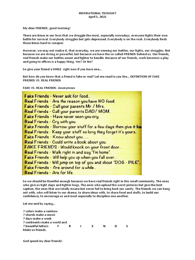 What Is A Friend | PDF