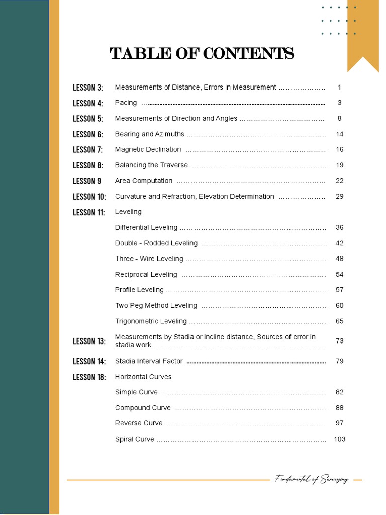 Ce1 Compilation of Lessons | PDF | Azimuth | Surveying