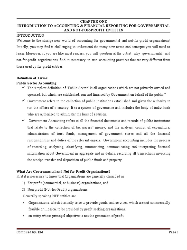 AfPS&CS Ch-01 | Download Free PDF | Financial Statement | Accounting