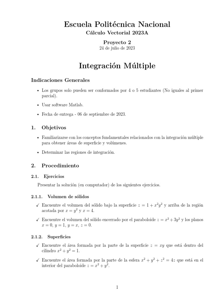 Integración Múltiple con Matlab 2023 | PDF | Métodos y materiales de enseñanza