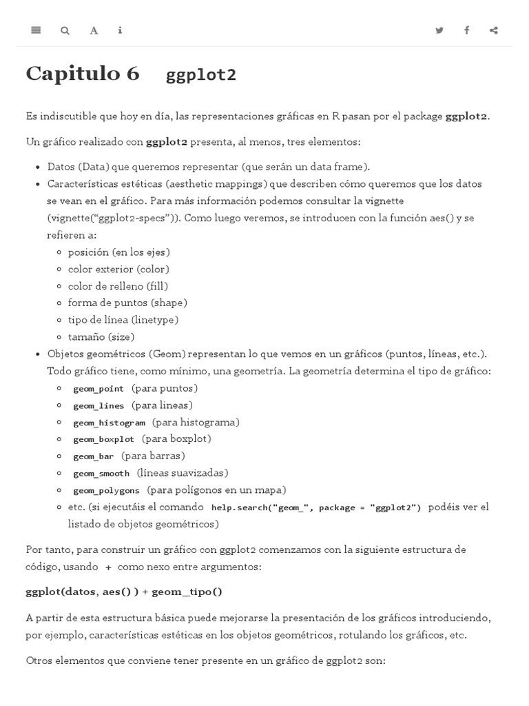 Capitulo 6 Ggplot2 - Curso R Base | PDF