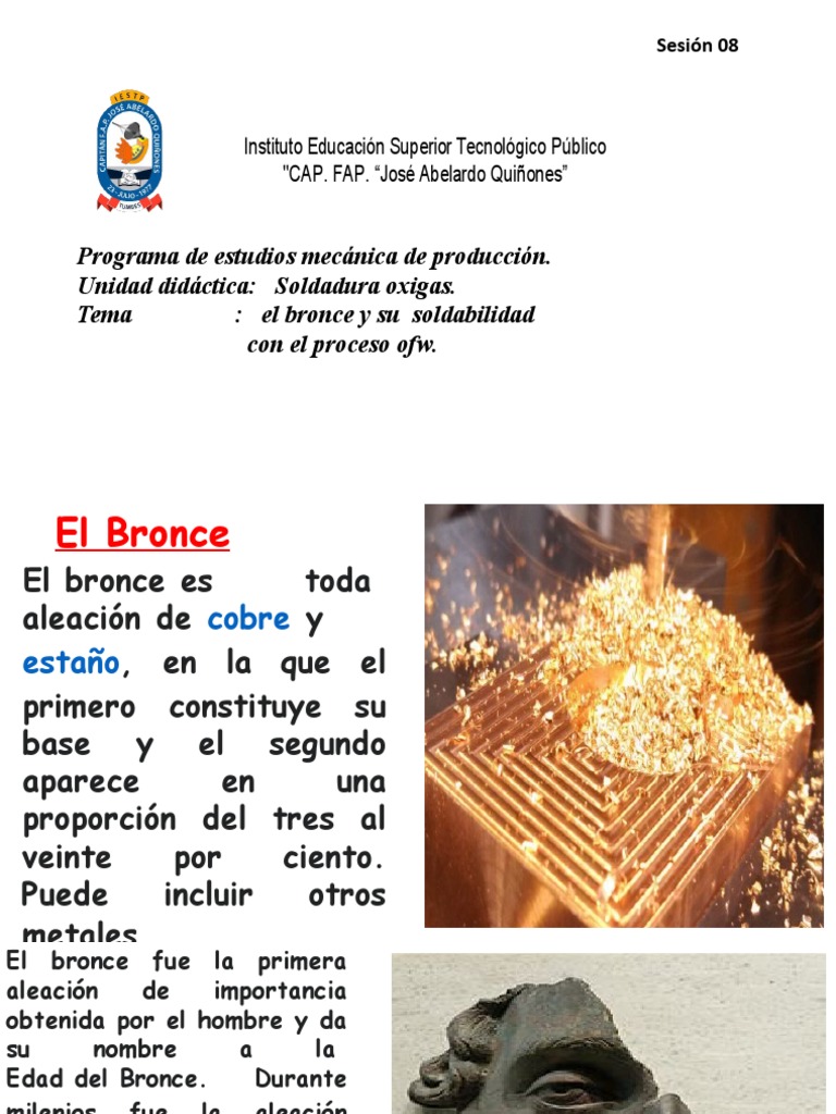 Soldadura Autógena de Bronce: Guía Práctica | PDF | Bronce | Soldadura