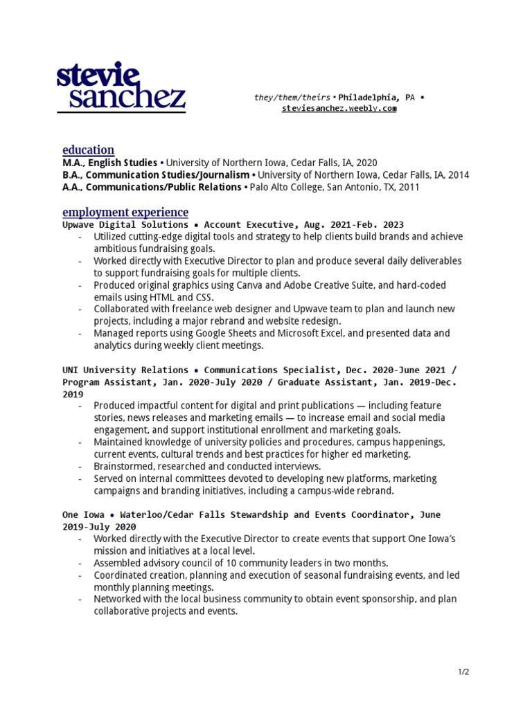 Digital Marketing and Communications Resume | PDF | Career & Growth