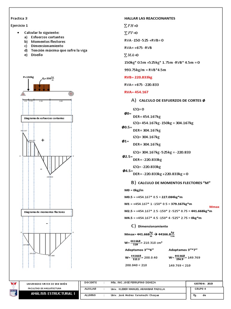 Practica Analisis 3 GST F | PDF | Ingeniería mecánica | Ingeniero civil