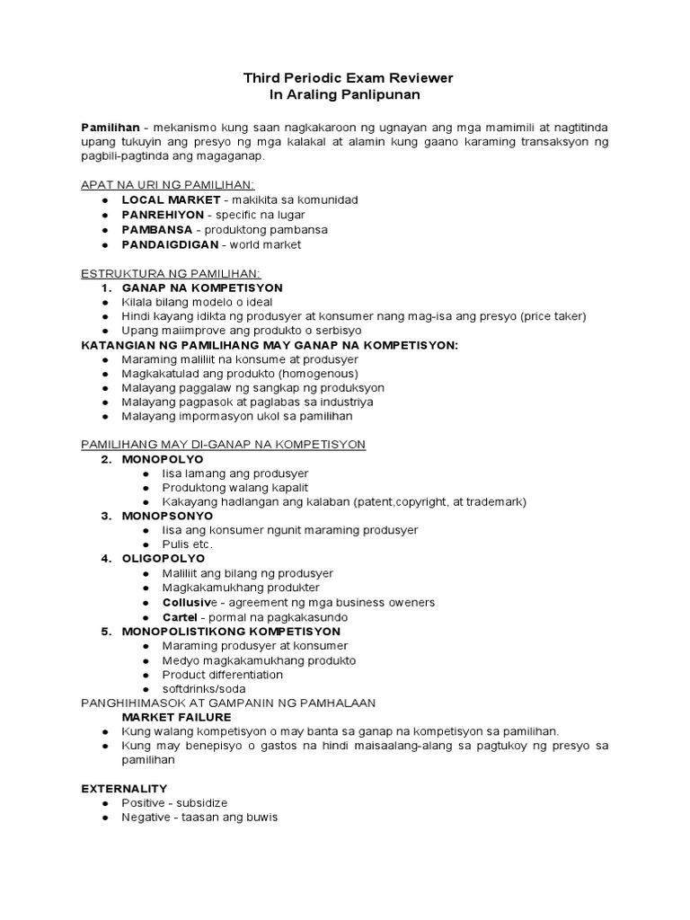 3rd Quarter AP | PDF