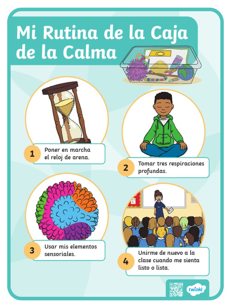Instrucciones Visuales Rutina de La Caja de La Calma - Ver - 1 | PDF