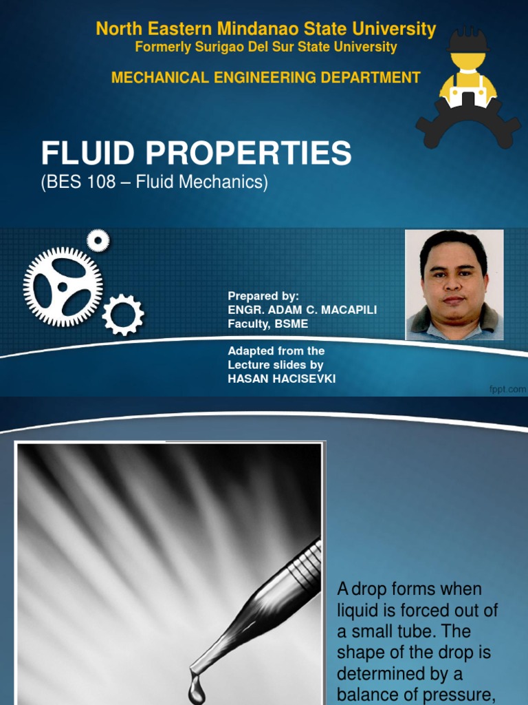 BES 108 - Fluid Properties 1 | PDF | Viscosity | Gases