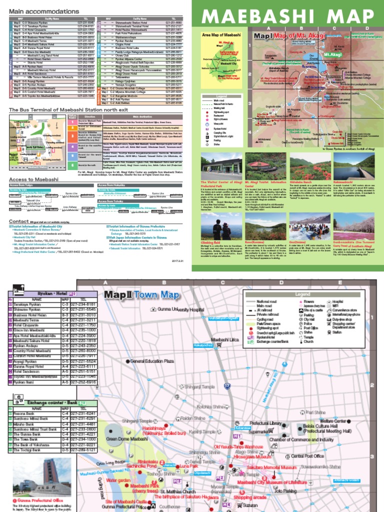 Map of Mt. Akagi: Main Accommodations | PDF | Hotel | Hospitality Industry