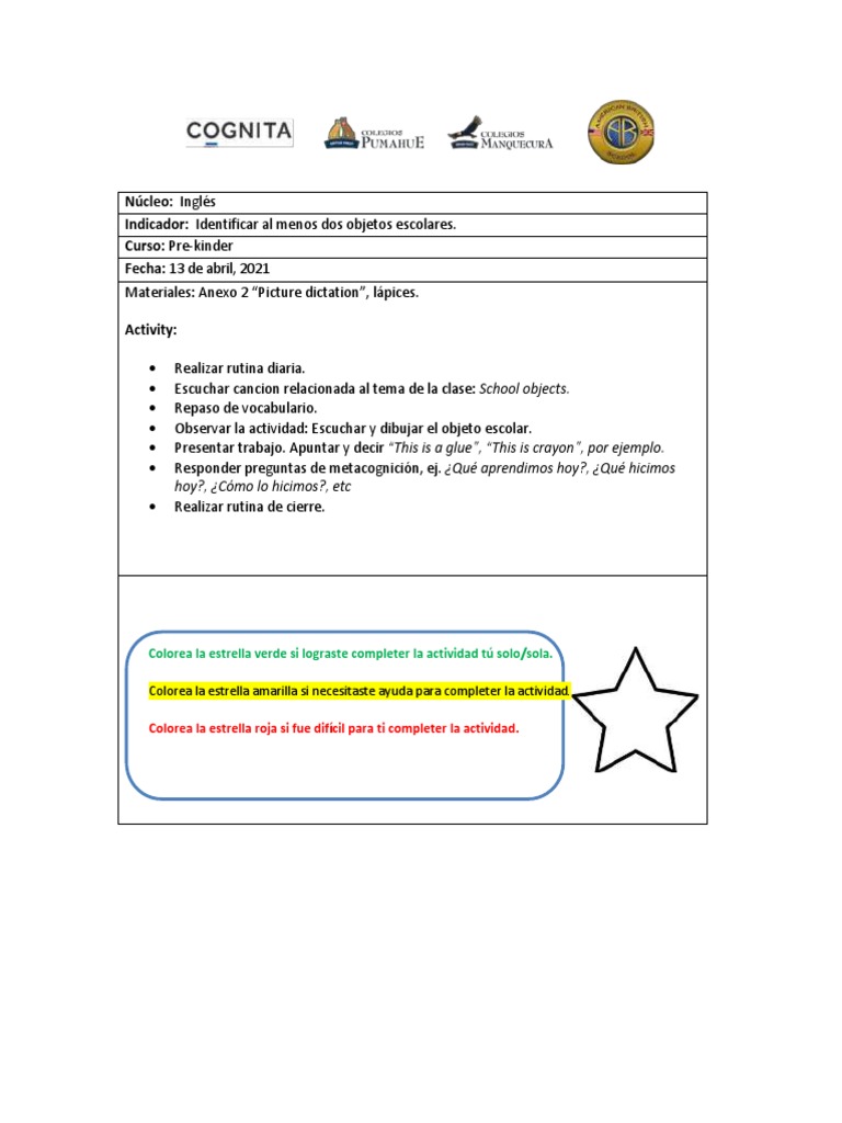 Picture Dictation | PDF