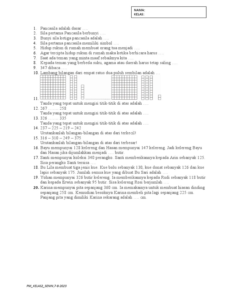 PM Day1 Senin, 7823 | PDF