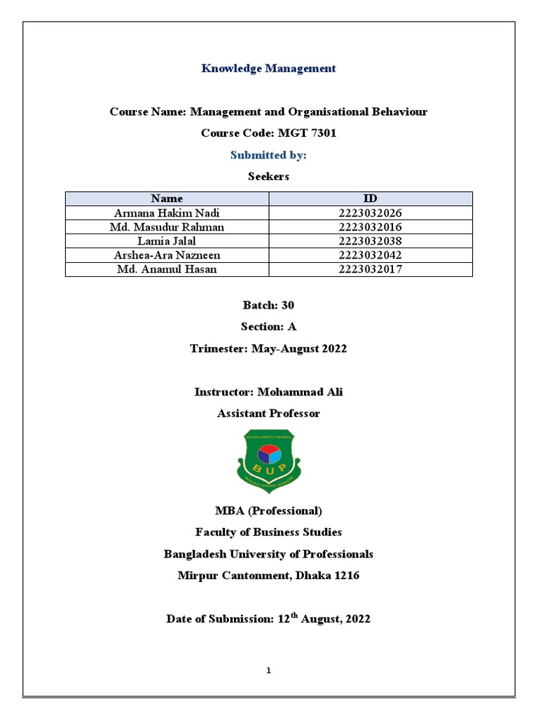Knowledge Management | PDF