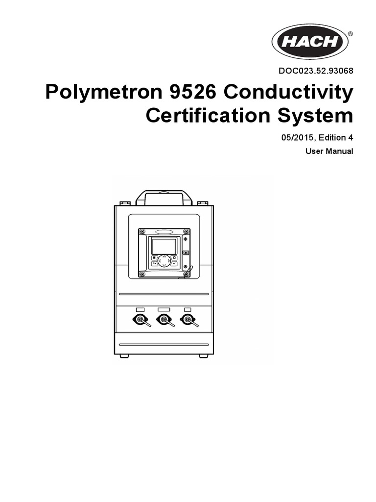 Conductivity System User Guide | PDF | Calibration | Power Supply