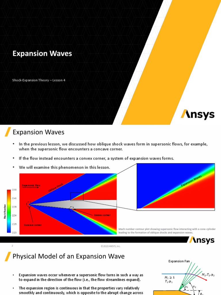 Expansion Waves Handout | PDF | Mach Number | Shock Wave