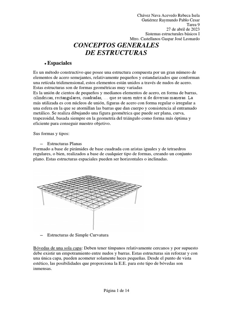 Conceptos de Estructuras | PDF
