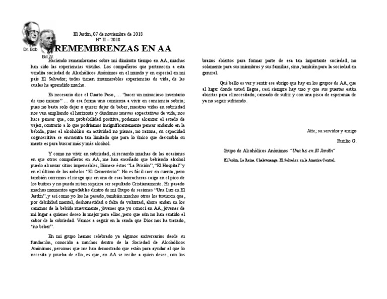 Remembranzas en Aa #2 | PDF | Sobriedad
